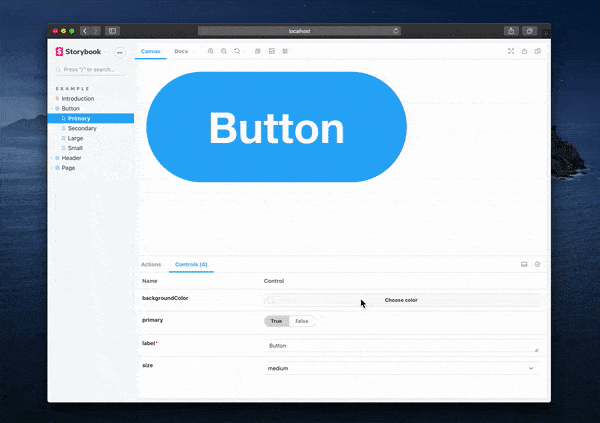 Storybook Controls