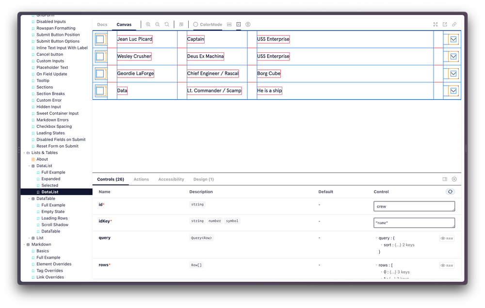 How to build connected components in Storybook
