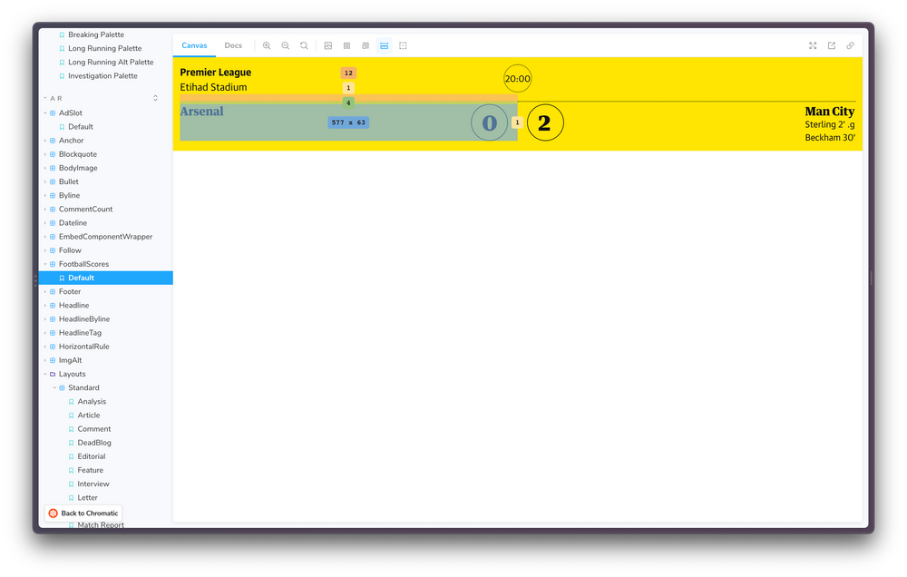 How to build connected components in Storybook