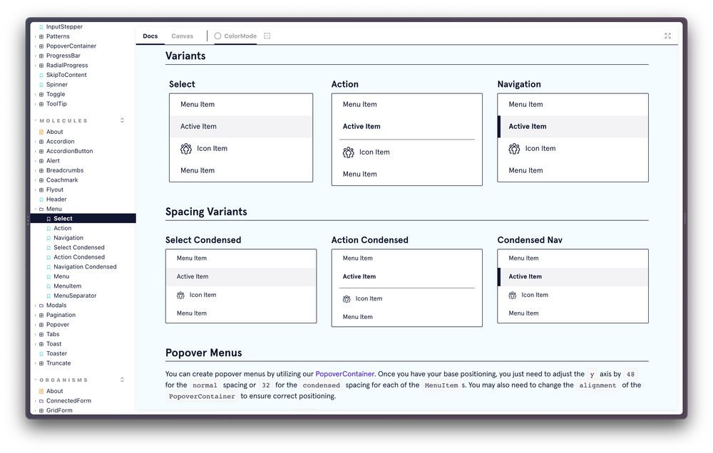 How to build connected components in Storybook