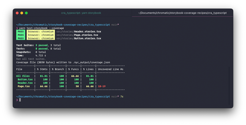 Code coverage with Storybook test runner Code coverage with Storybook test runner