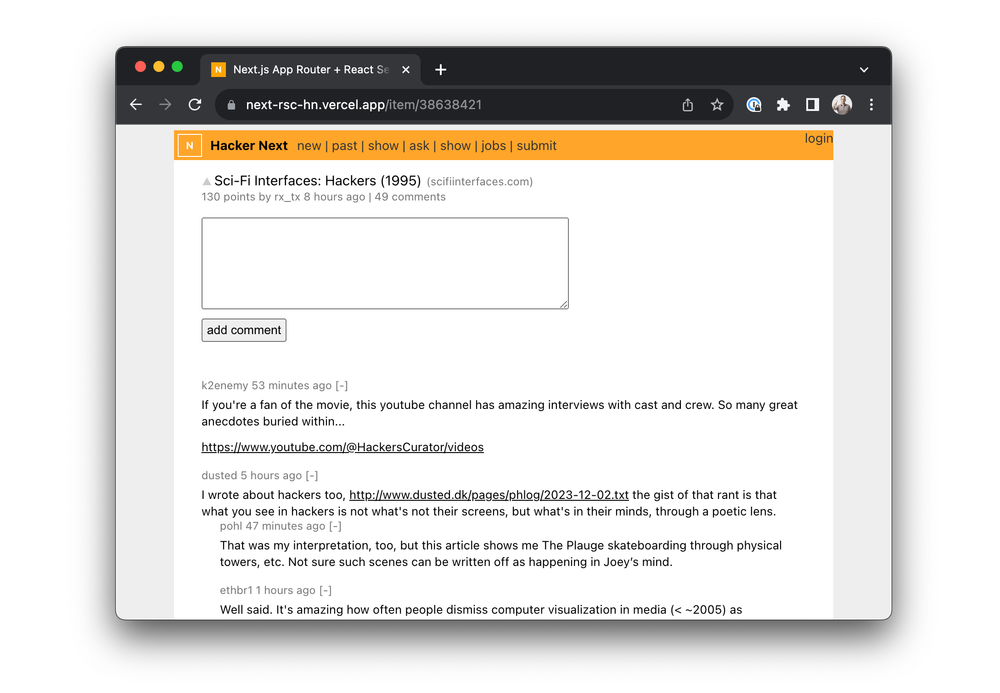 Build a Next.js app in Storybook with React Server Components and Mock ...