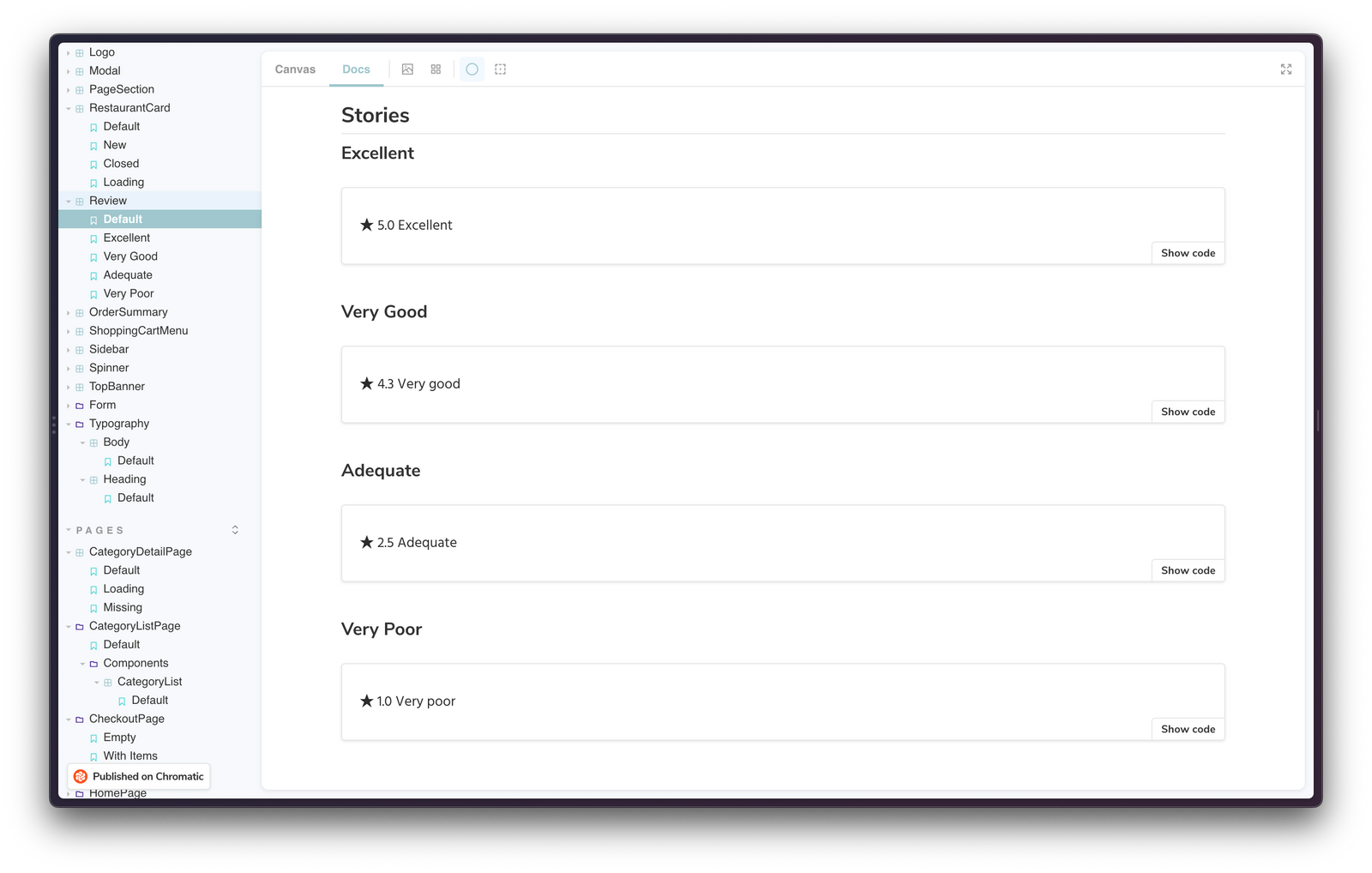 Storybook for full-stack developers