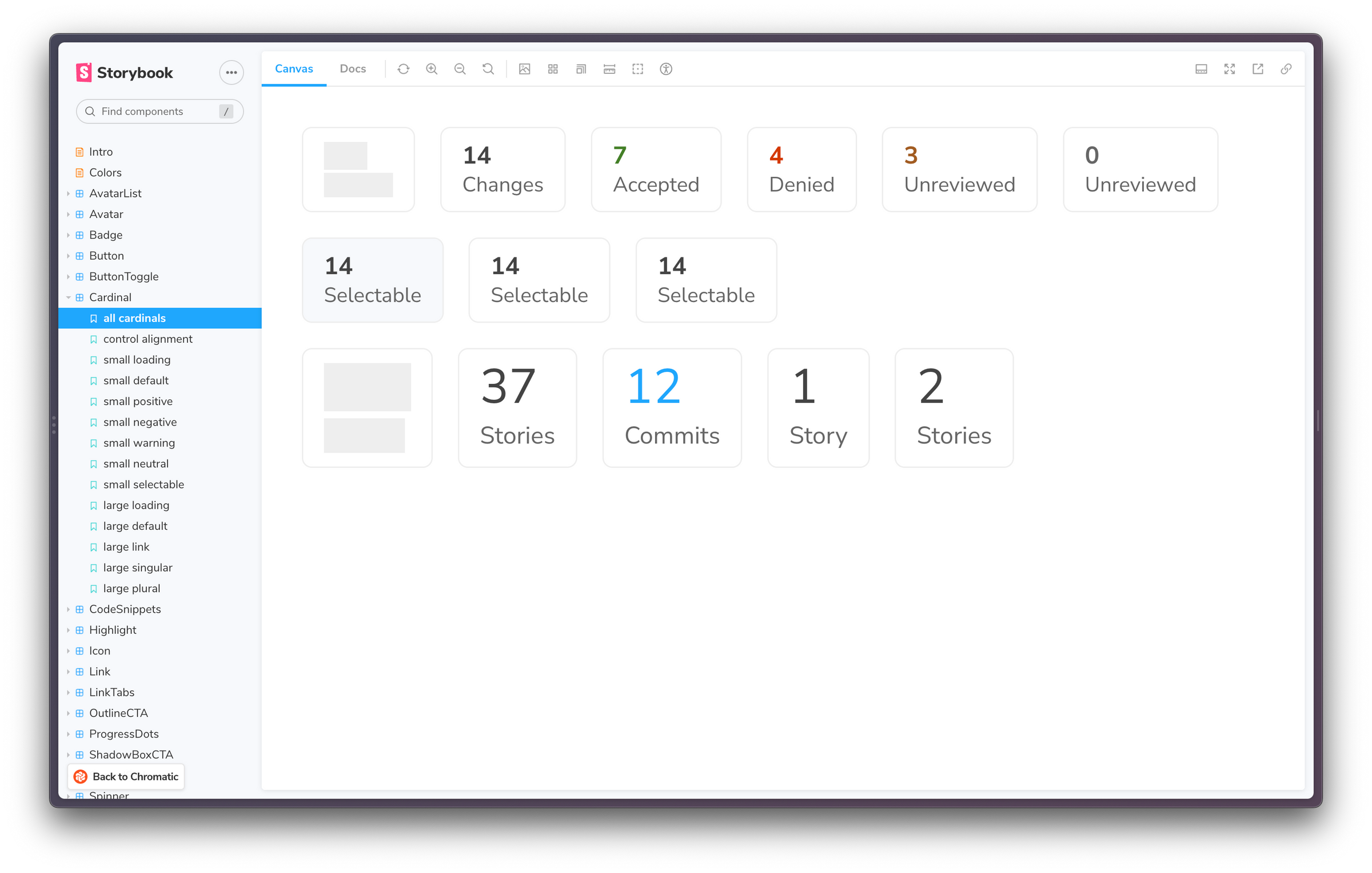 How to build connected components in Storybook