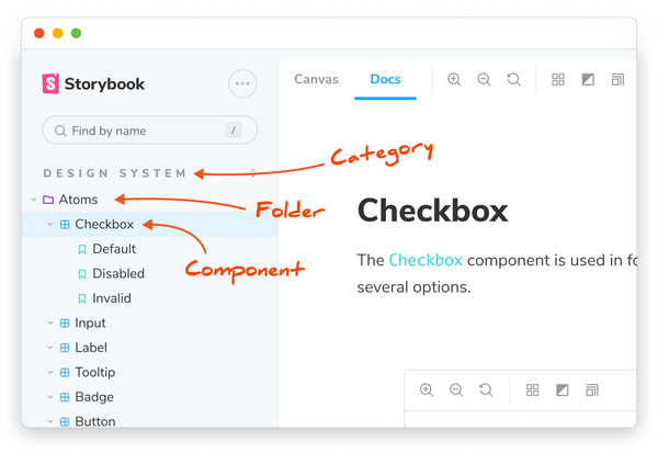 Structuring your Storybook