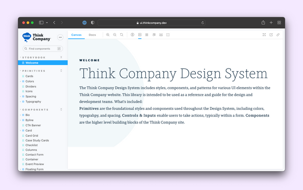 Structuring your Storybook