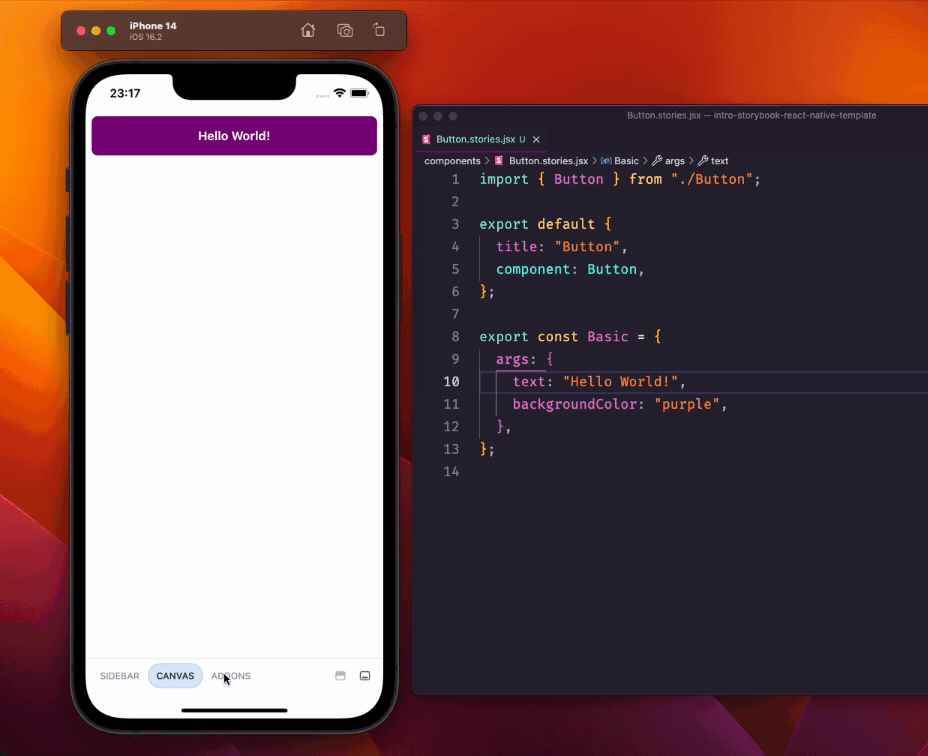 Storybook for React Native (6.5)