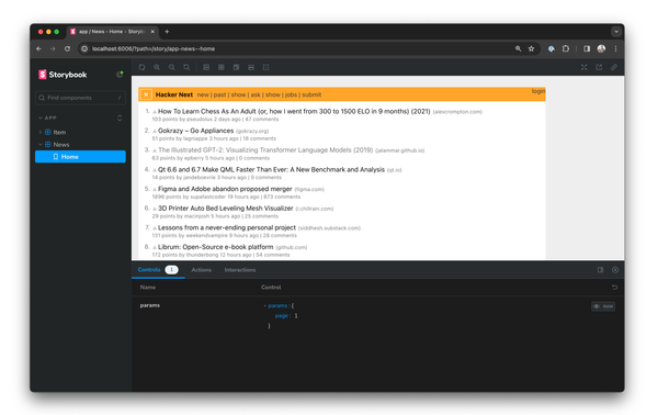 Build a Next.js app in Storybook with React Server Components and Mock Service Worker